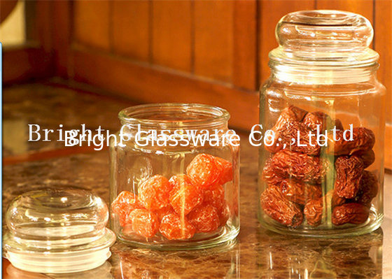 machine pressed glass candy jar wholesale
