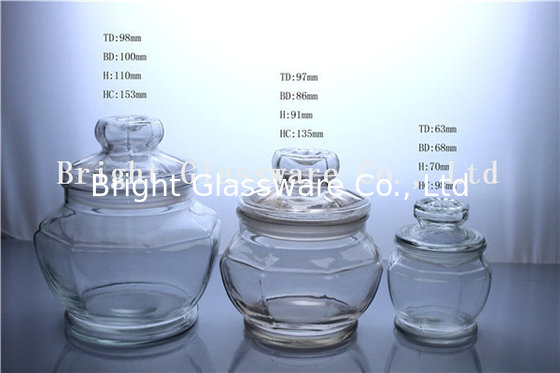 Clear Glass Storage Jars Wholesale