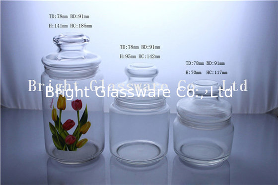Custom Glass Storage Jars, Cheap Glass Candy Jar