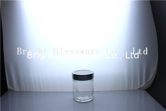 Custom tall glass candy jar with lid