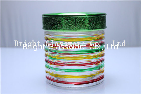 Custom beautiful design glass candy jar for wholesale