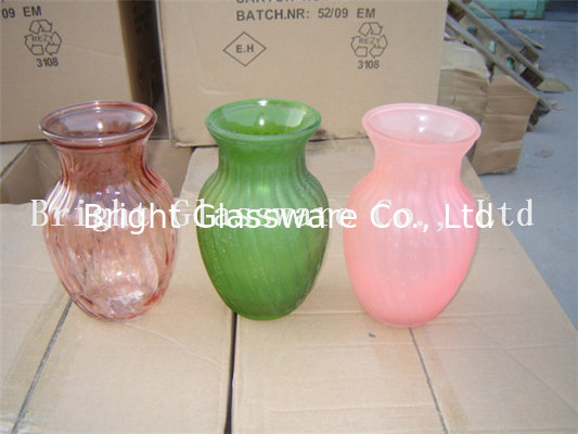 Custom beautiful design glass vase for wholesale
