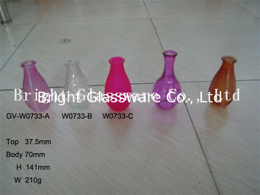 Machine blown design glass vase wholesale