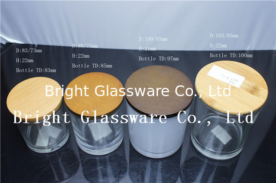clear candle jars with wooden lids
