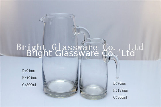 Hand blown glass wine decanter with ice cooler glass water bottle for wholesale