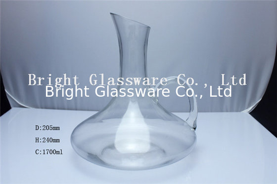 blown no joint line glass wine decanter/ glass water bottle with cheap price