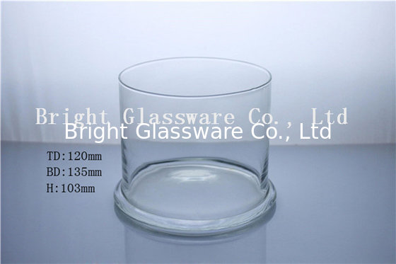 high quality clear glass candle jar