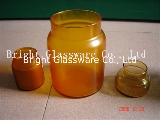 Beautiful solid color Glass Candle Jars for wholesale