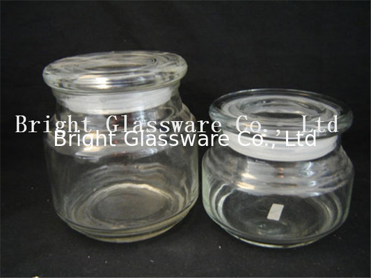 glass candle jar with lid