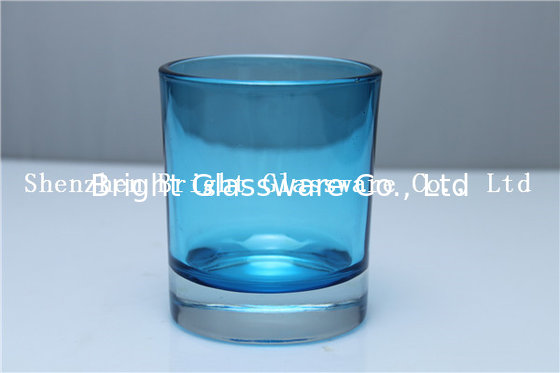 Black Glass Candle Holder For decoration