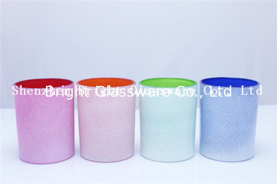 Black Glass Candle Holder For decoration