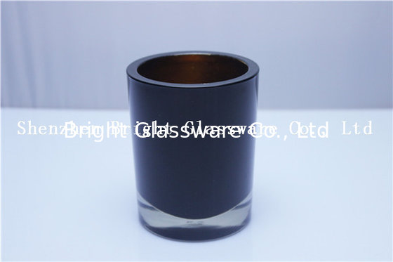 Custom electroplating Glass Candle Holder