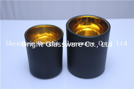 Custom electroplating Glass Candle Holder