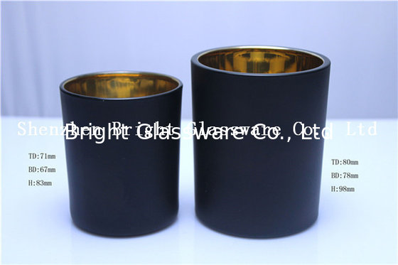 Custom electroplating Glass Candle Holder