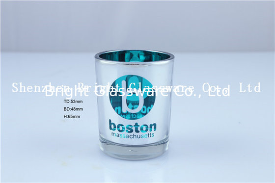 Electroplating Color Glass Candle Holder