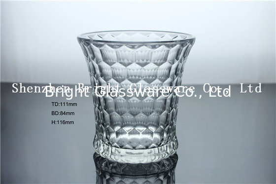 Luxury Glass Candle Holder with lid, cheap glass water cup