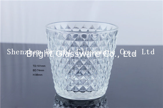 Luxury Glass Candle Holder with lid, cheap glass water cup
