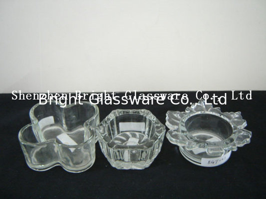 different shape glass candle holder for decoration