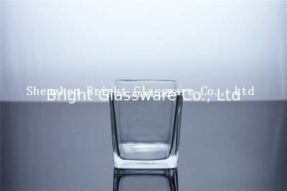 Square glass candle holder for decoration