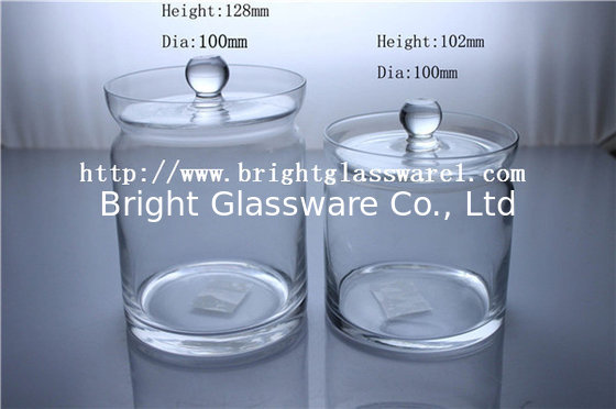 nice glass storage jar with lid, glass container
