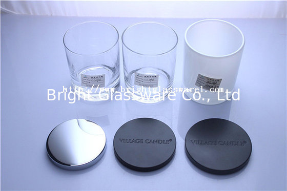 wholesale glass candle holder with lid
