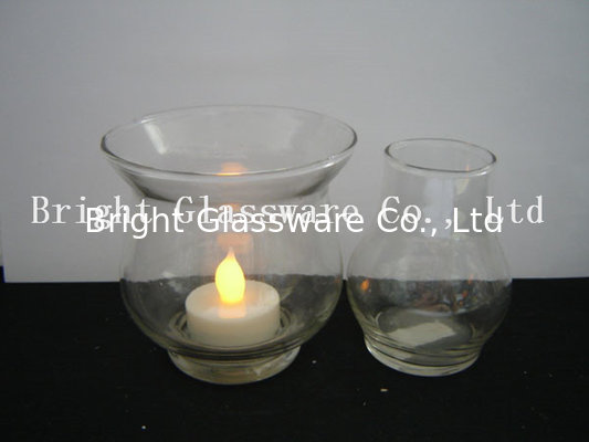 holiday decoration glass candle holder, Hurricane glass for wholesale