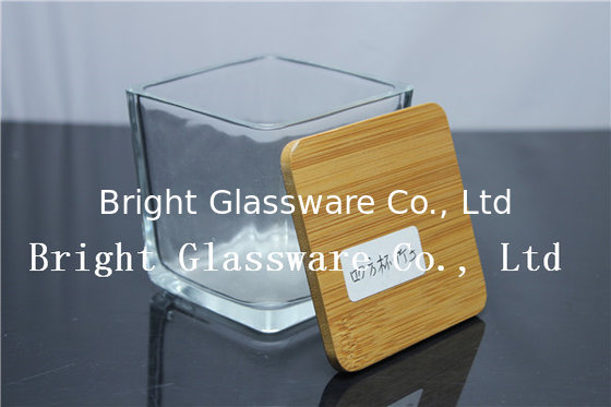 square Candle Jar Lids, Wooden lid