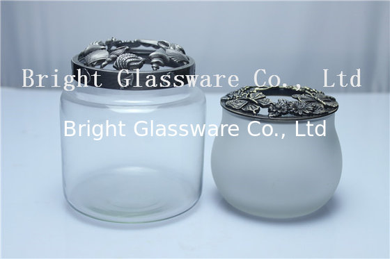 Top popular design glass jar metal lids sale