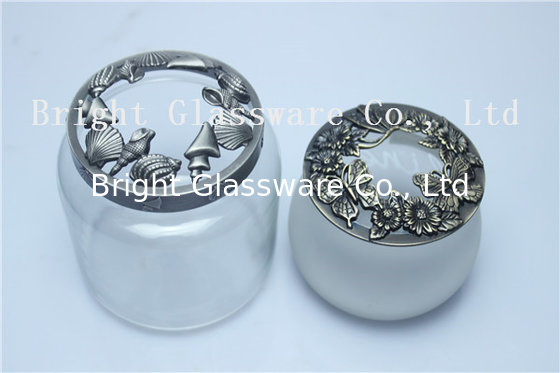 Top popular design glass jar metal lids sale