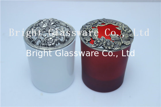 nice metal lid candle jar lid with candle jar