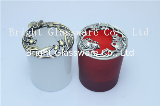 nice metal lid candle jar lid with candle jar