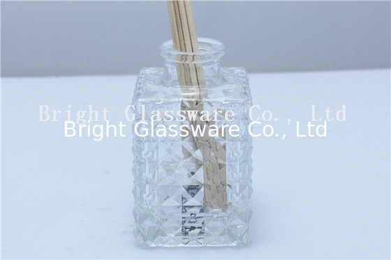Square Empty Reed Diffuser Glass Bottle, glass bottle sale