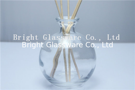 Clear round Diffuser Glass Bottle, glass bottle wholesale