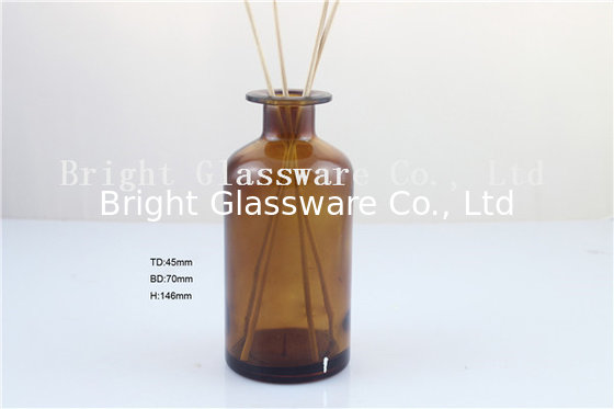 solid brown glass perfume bottle with cheap price