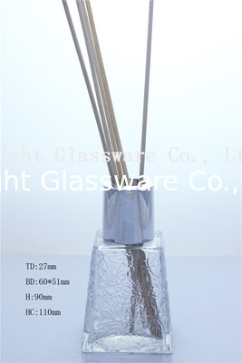 fancy clear glass perfume bottle for wholesale