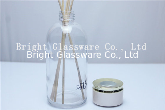 glass perfume bottle with knob lid, glass bottle for wholesale