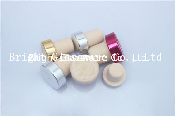 custom bottle wooden cork lid with emboss logo sale