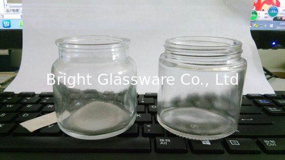 100ml clear screw neck glass jar for cosmetics packaging/ Bird's Nest Soup