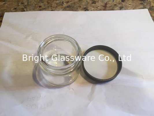 100ml clear screw neck glass jar for cosmetics packaging/ Bird's Nest Soup