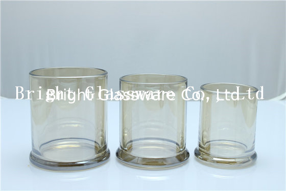 Colored glass decorative glass candle jar for fragrant candles
