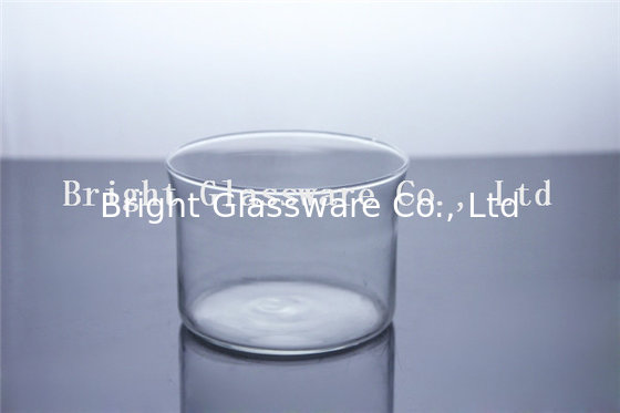 Large Glass Hurricane Candle Holder, Frosted Glass Cup