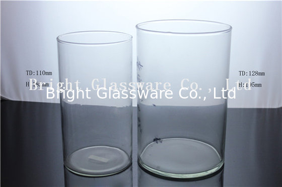 Larger Glass Hurricane Candle Holders, Tall Glass Candle Holder