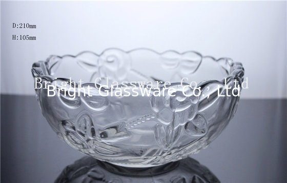 hot sale glass fruit plate for home use and decoration