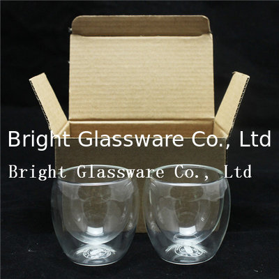 double wall thermo glasses, double wall wine glasses for wholesale