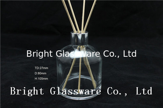 Glass Empty Reed Diffuser Bottle With Diffuser Rattan