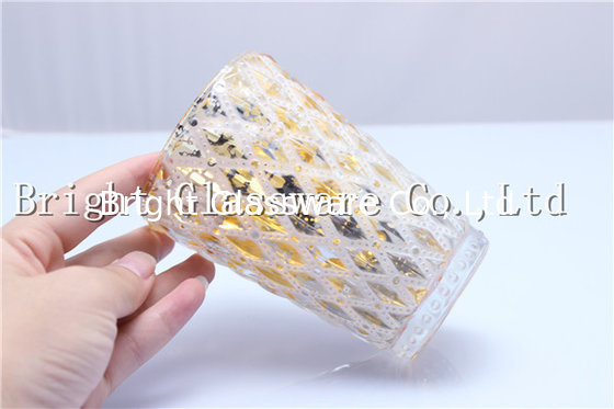 prefect design glass candle holder, color glass candle holder for decor