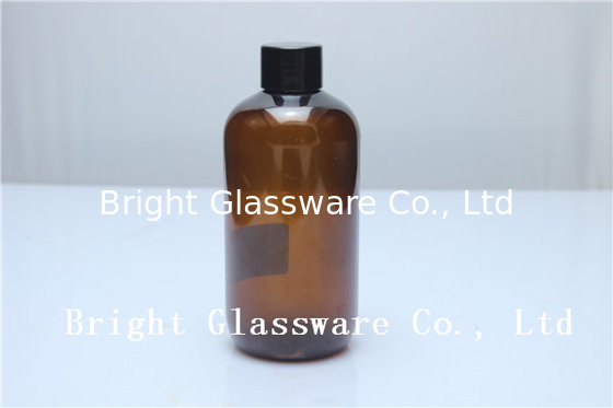hot sale brown glass bottle with screw lid, glass bottle cheap