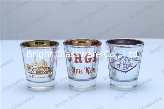 personalized plated color glass candle holder for decoration