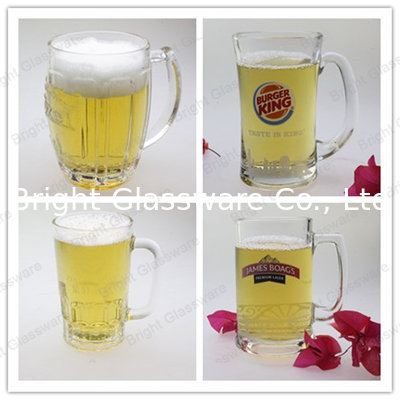high quality glass beer mug widely use in hotel & pub
