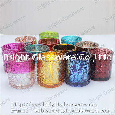 hot sale decorative tea light glass candle holder supply